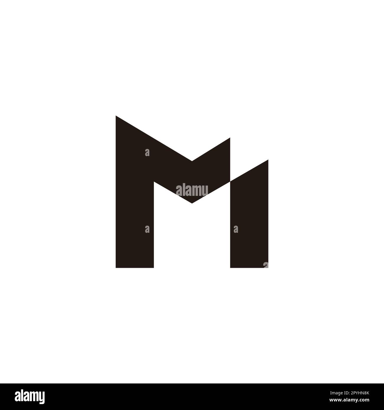 Letter r and M unique geometric symbol simple logo vector Stock Vector ...