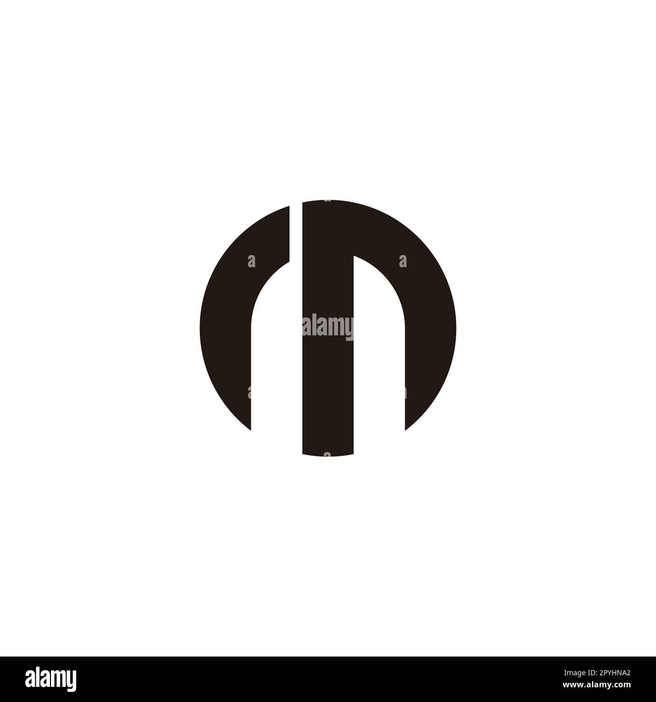 Letter r and m circle geometric symbol simple logo vector Stock Vector ...