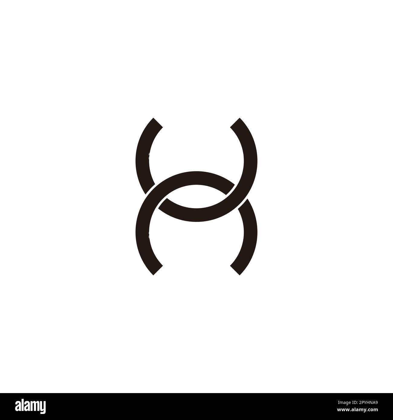 Letter U and n, letter H geometric symbol simple logo vector Stock ... Letter U and n, letter H geometric symbol simple logo vector Stock ...