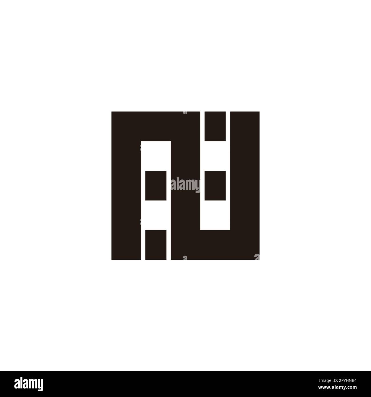 Letter N window, square geometric symbol simple logo vector Stock Vector Image & Art - Alamy