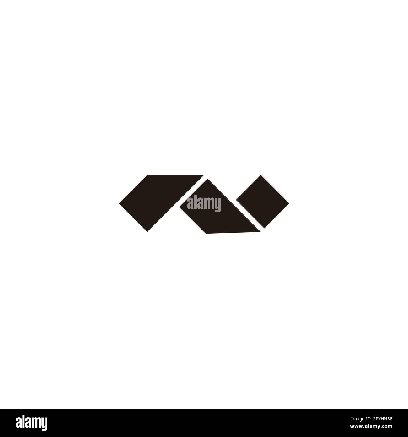 Letter N fold, geometric symbol simple logo vector Stock Vector Image ...