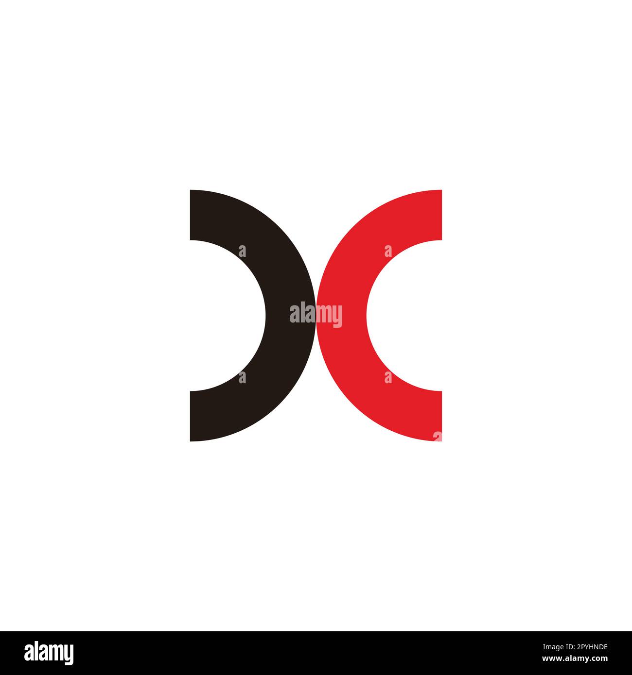 Letter C and X curve geometric symbol simple logo vector Stock Vector ...