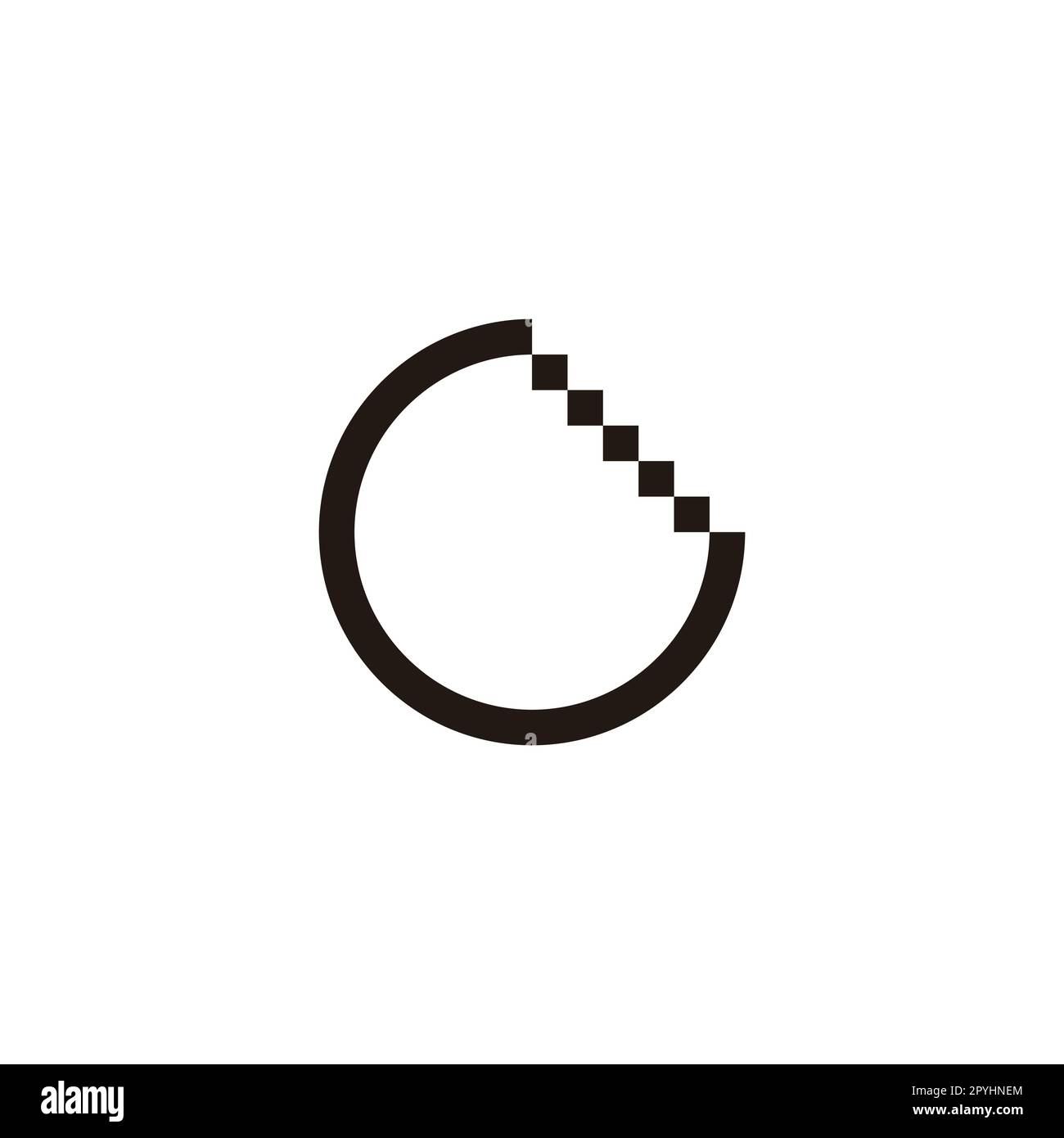 Letter G square and circle geometric symbol simple logo vector Stock ...