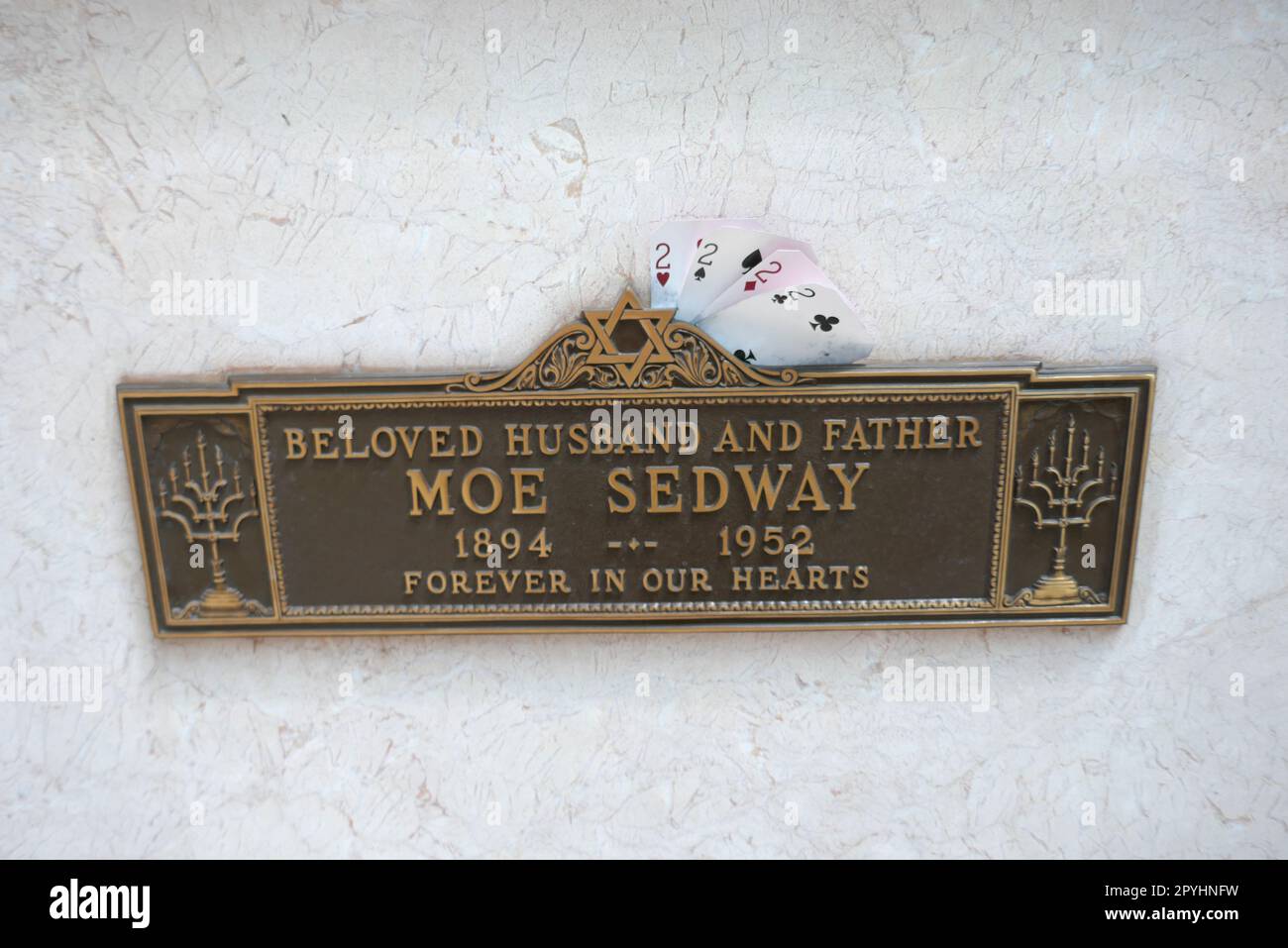 Los Angeles, California, USA 1st May 2023 Moe Sedway Grave in Beth Olam ...
