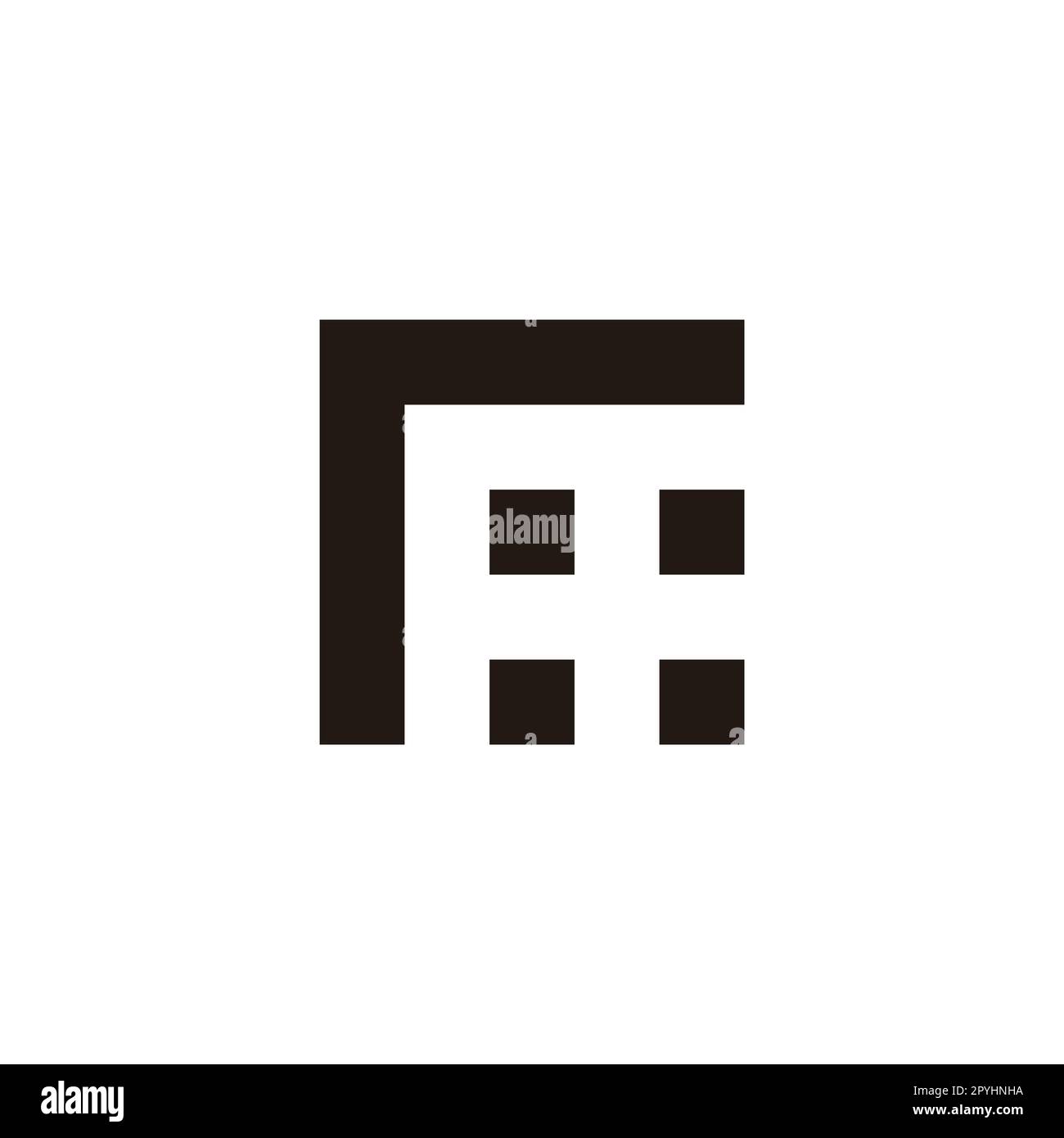 Letter r building geometric symbol simple logo vector Stock Vector ...