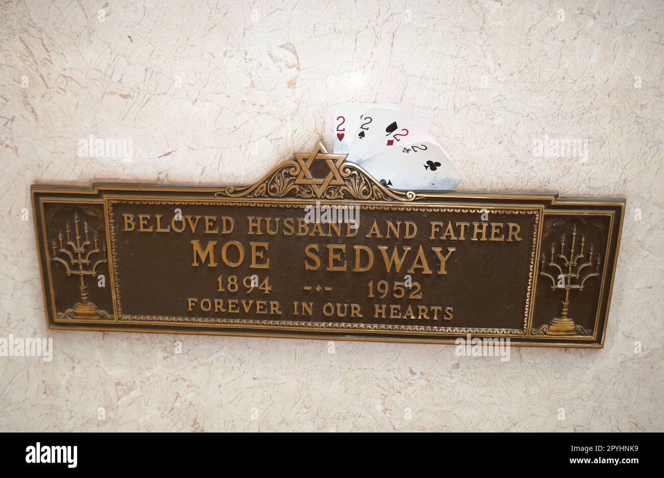Los Angeles, California, USA 1st May 2023 Moe Sedway Grave in Beth Olam ...