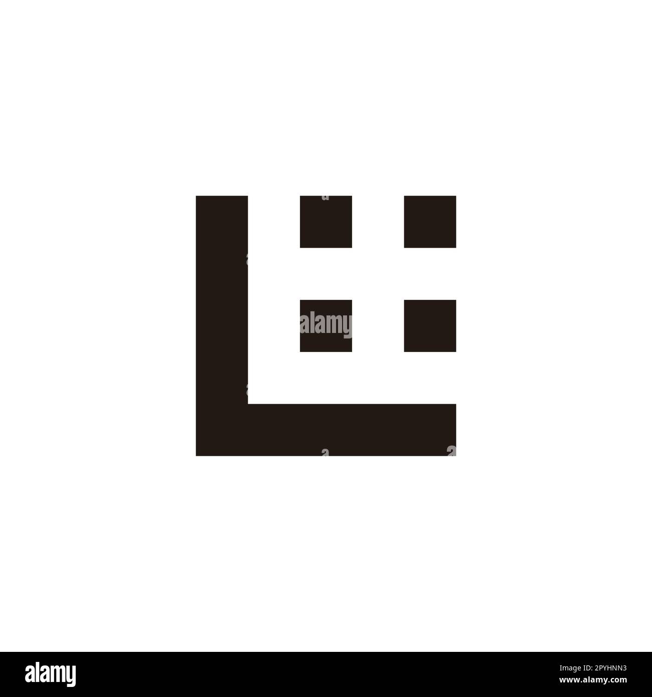 Letter L windows geometric symbol simple logo vector Stock Vector Image & Art - Alamy