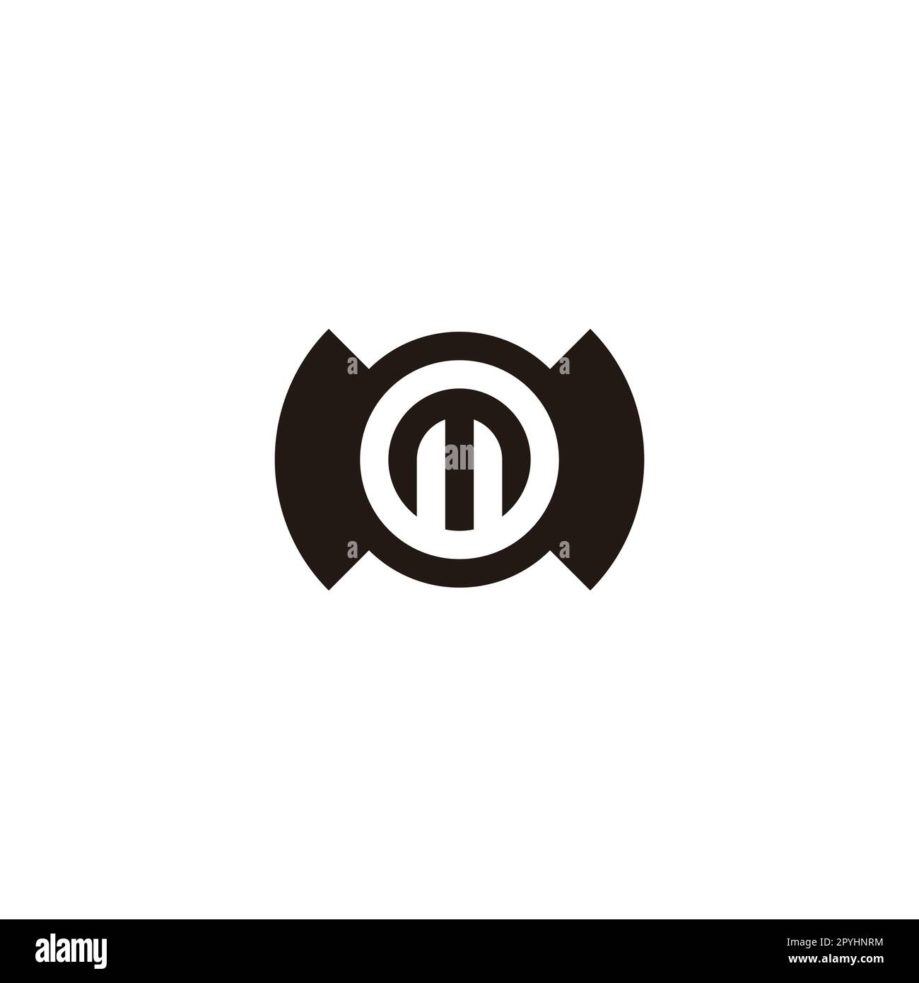 Letter m in M, circle geometric symbol simple logo vector Stock Vector ...