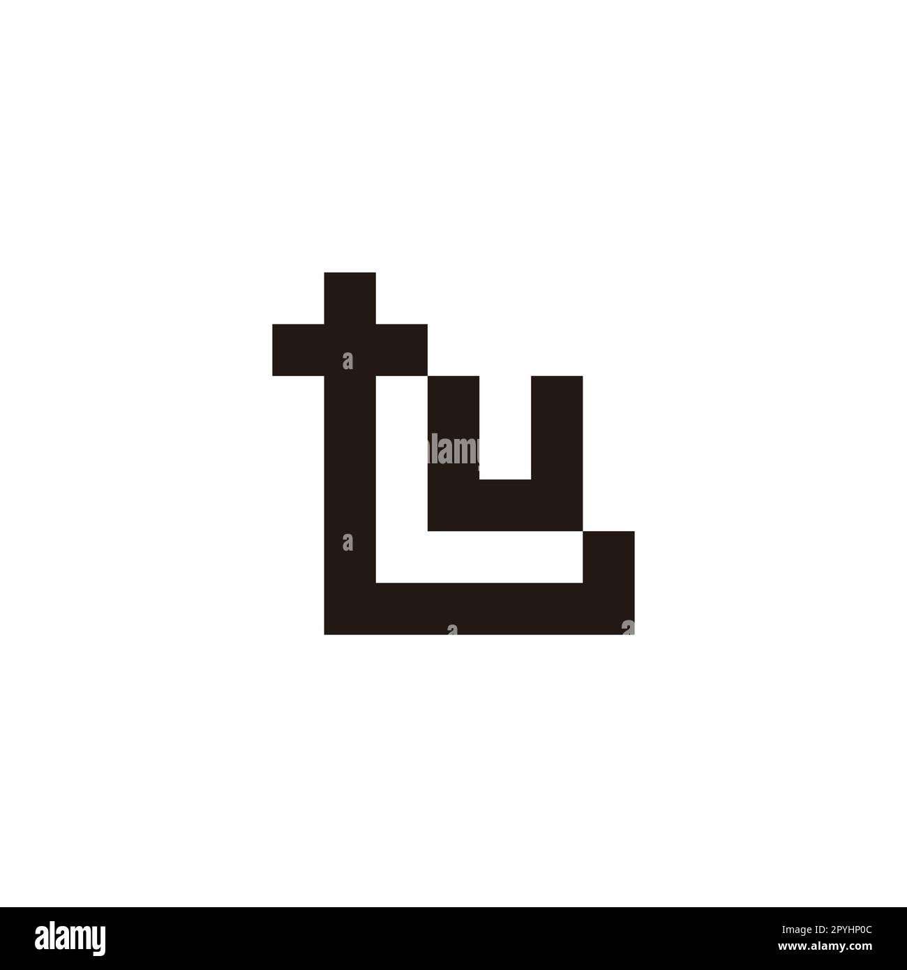 Letter t, L and U square geometric symbol simple logo vector Stock Vector Image & Art - Alamy