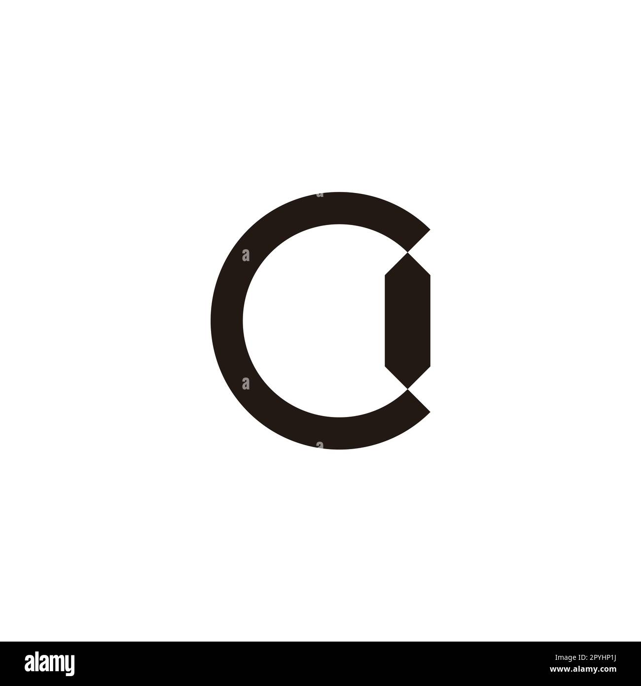 Letter C gem, hexagon geometric symbol simple logo vector Stock Vector ...