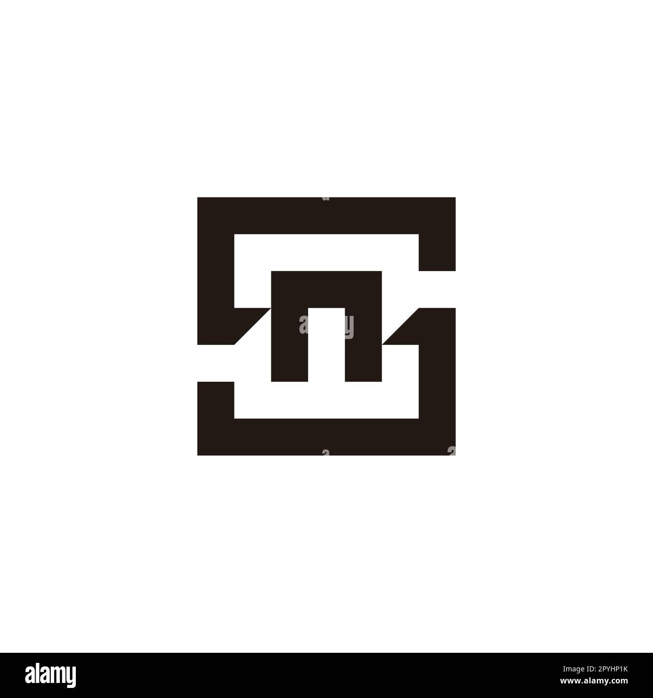 Letter nS Sn n S square geometric symbol simple logo vector Stock Vector Image & Art - Alamy