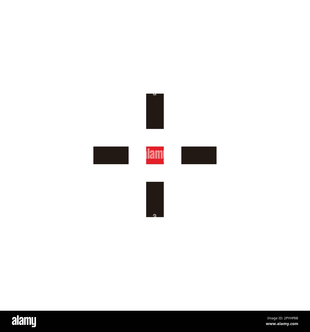 Target, square, geometric symbol simple logo vector Stock Vector Image ...