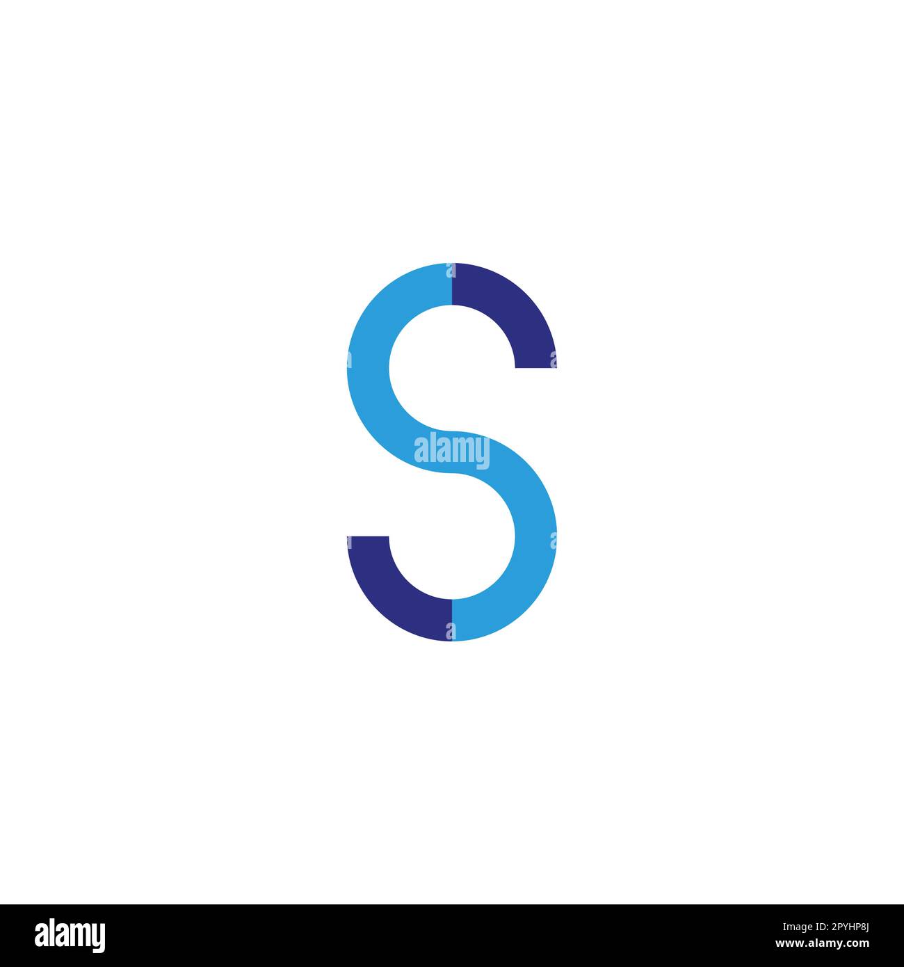 Letter SS fold, outlines geometric symbol simple logo vector Stock ...