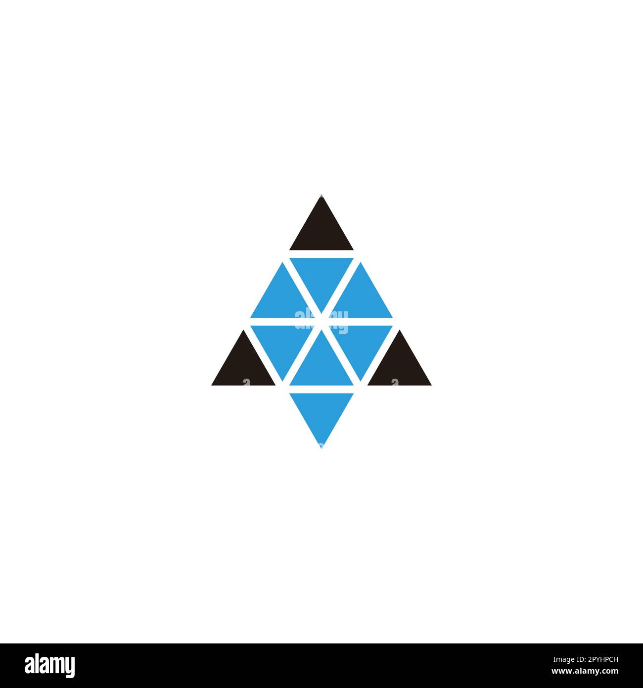 Triangle and diamond, triangles geometric symbol simple logo vector ...
