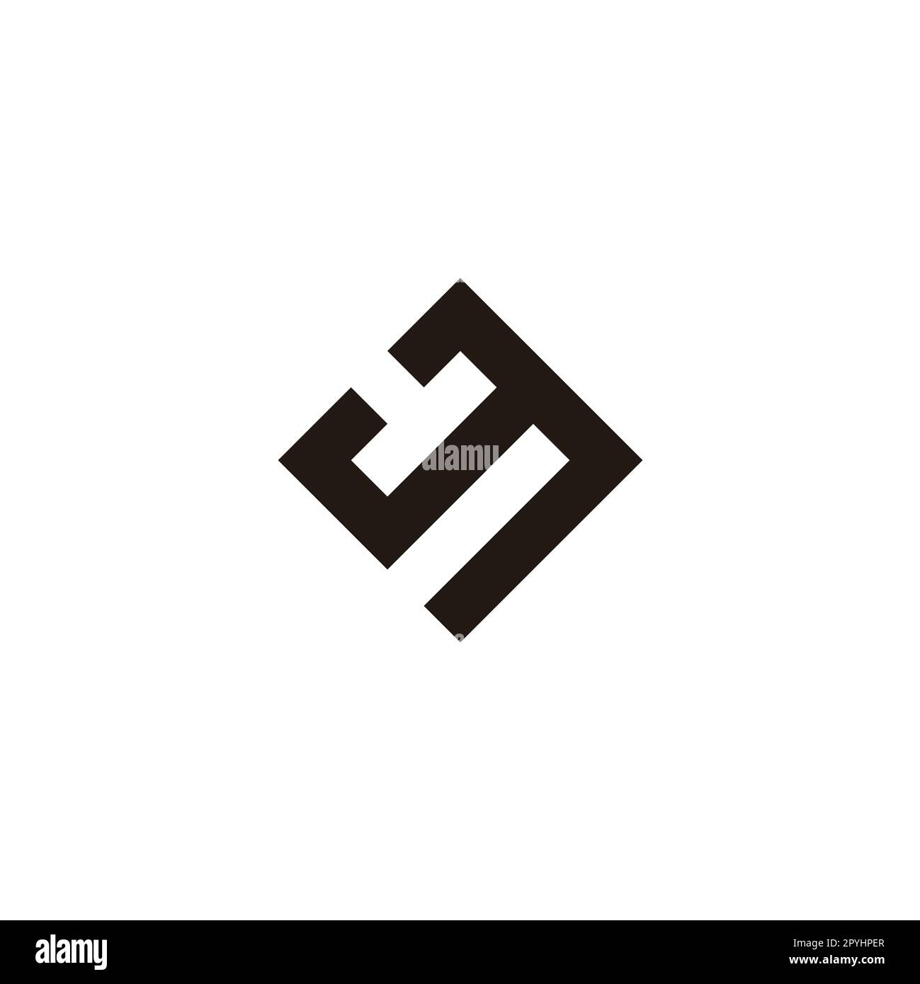 Letter y and g square geometric symbol simple logo vector Stock Vector ...