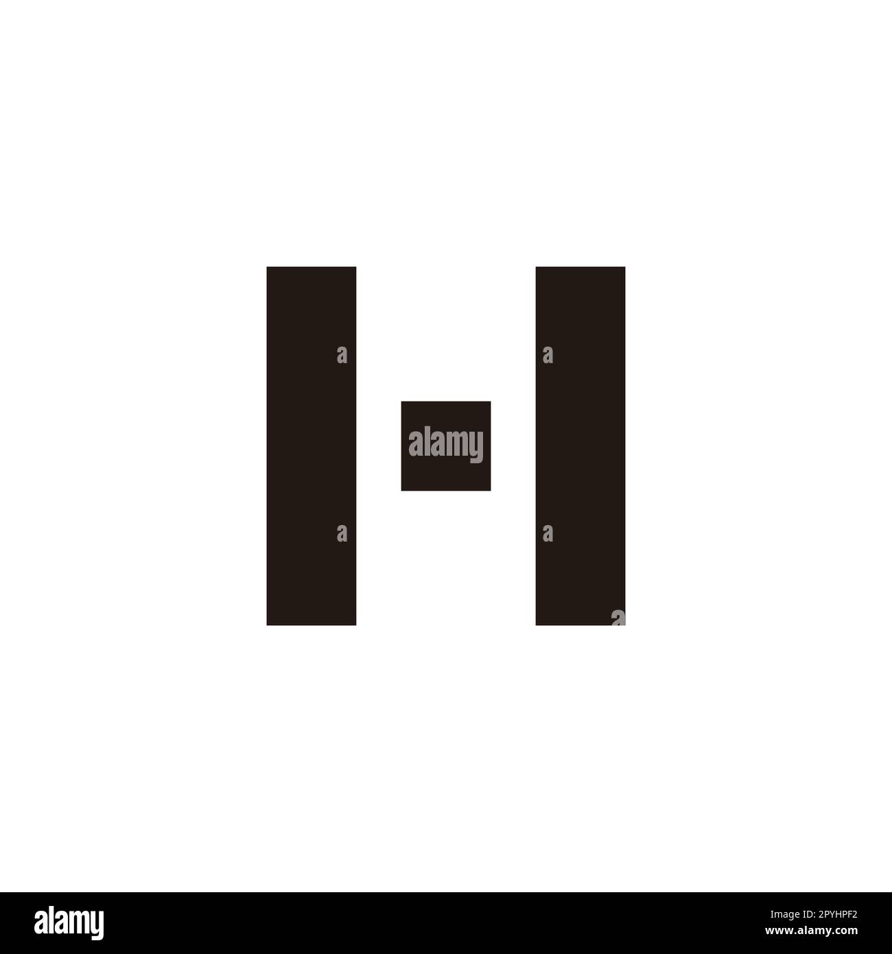 Letter H dot geometric symbol simple logo vector Stock Vector Image ...