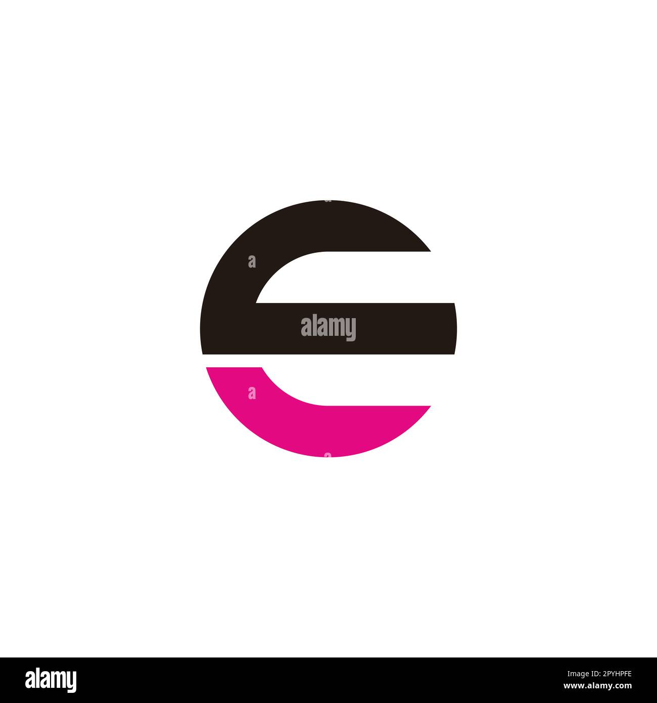 Letter CE EC C E circle geometric symbol simple logo vector Stock ...