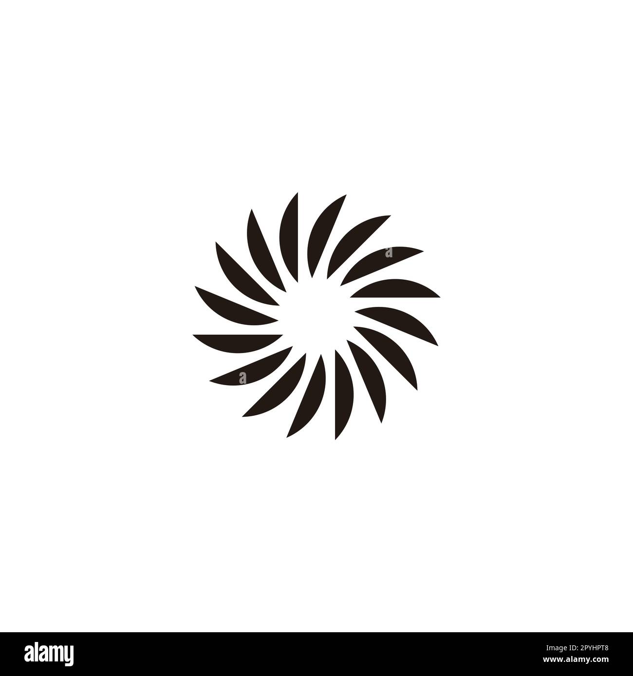 Sun, pieces, geometric symbol simple logo vector Stock Vector Image ...