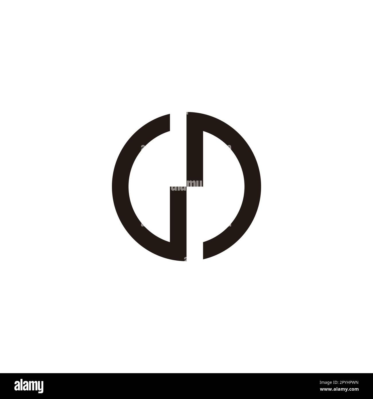 Letter GD circle geometric symbol simple logo vector Stock Vector Image ...