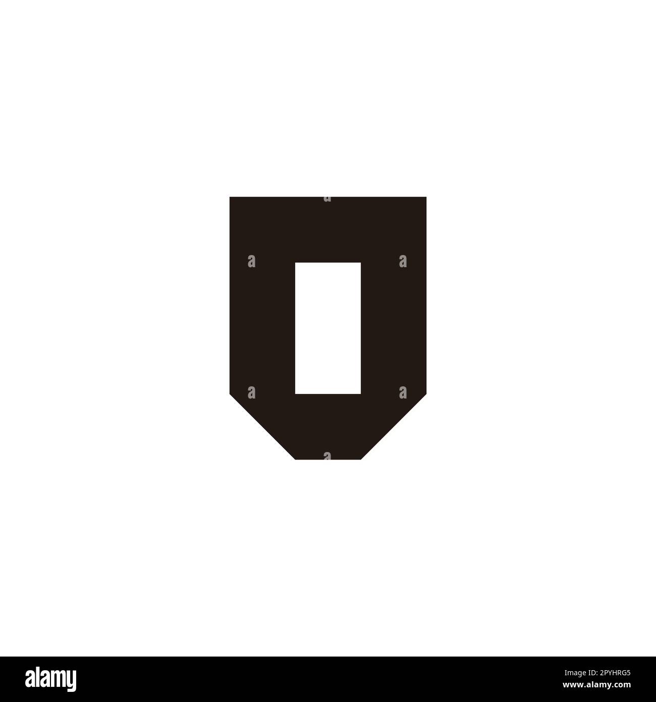 Letter O shield, square geometric symbol simple logo vector Stock Vector Image & Art - Alamy