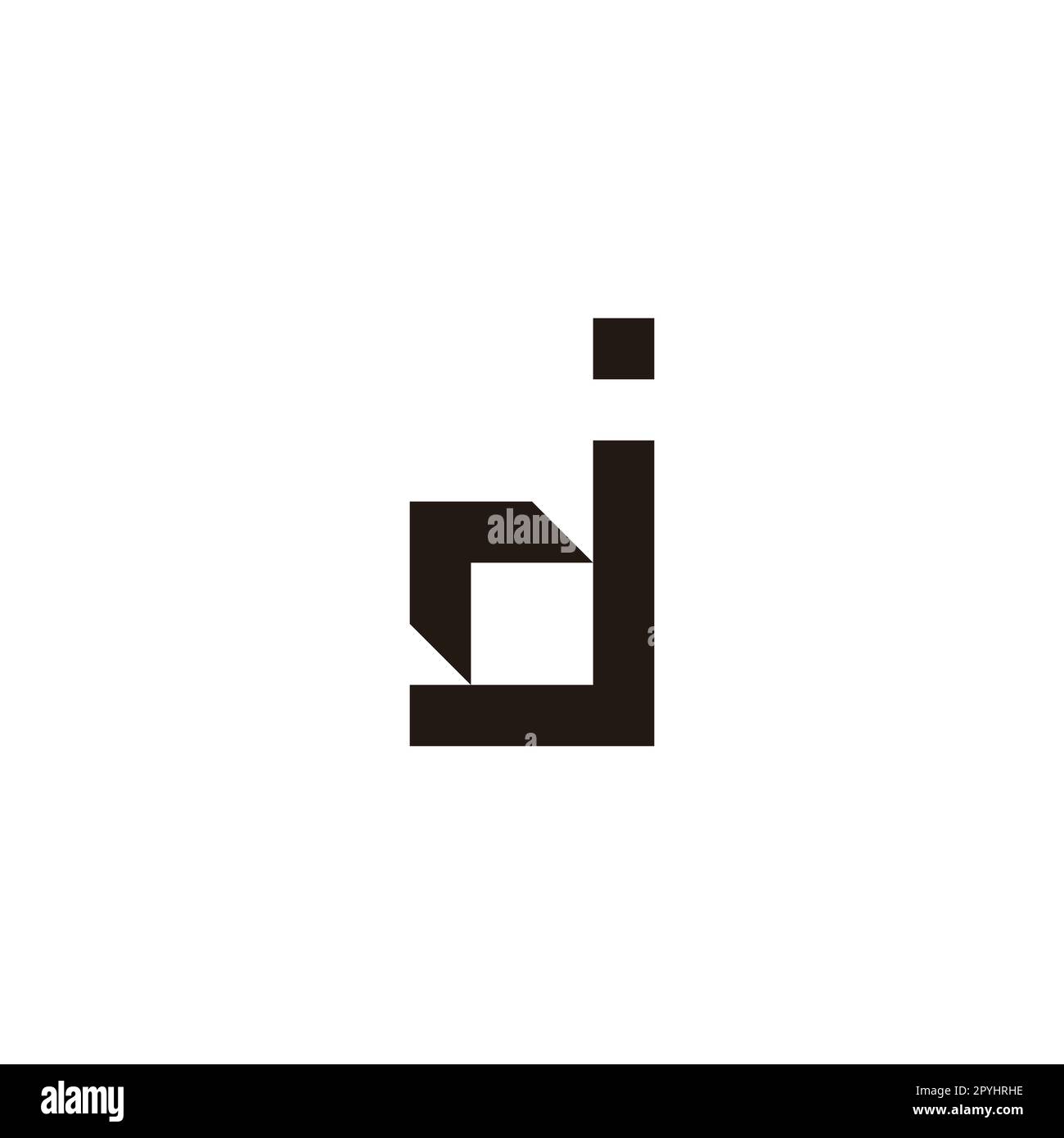 Letter dj jd d j geometric symbol simple logo vector Stock Vector Image ...