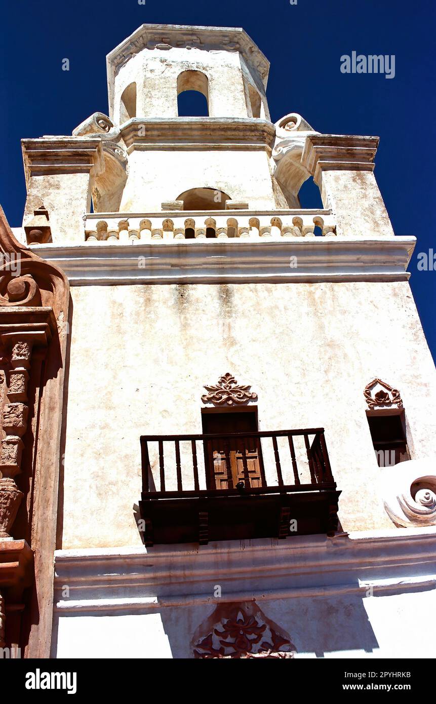 Detail Spanish mission San Xavier del Bac started in 1692 by Spanish ...