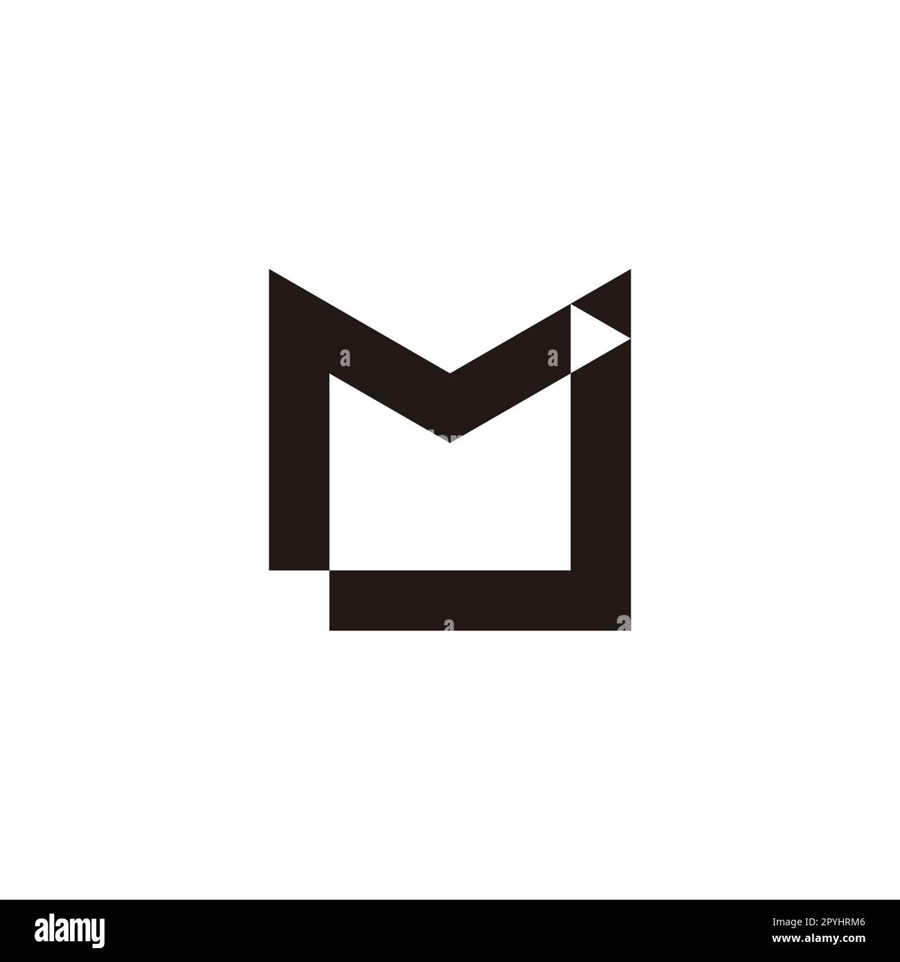Letter Mj triangle geometric symbol simple logo vector Stock Vector ...