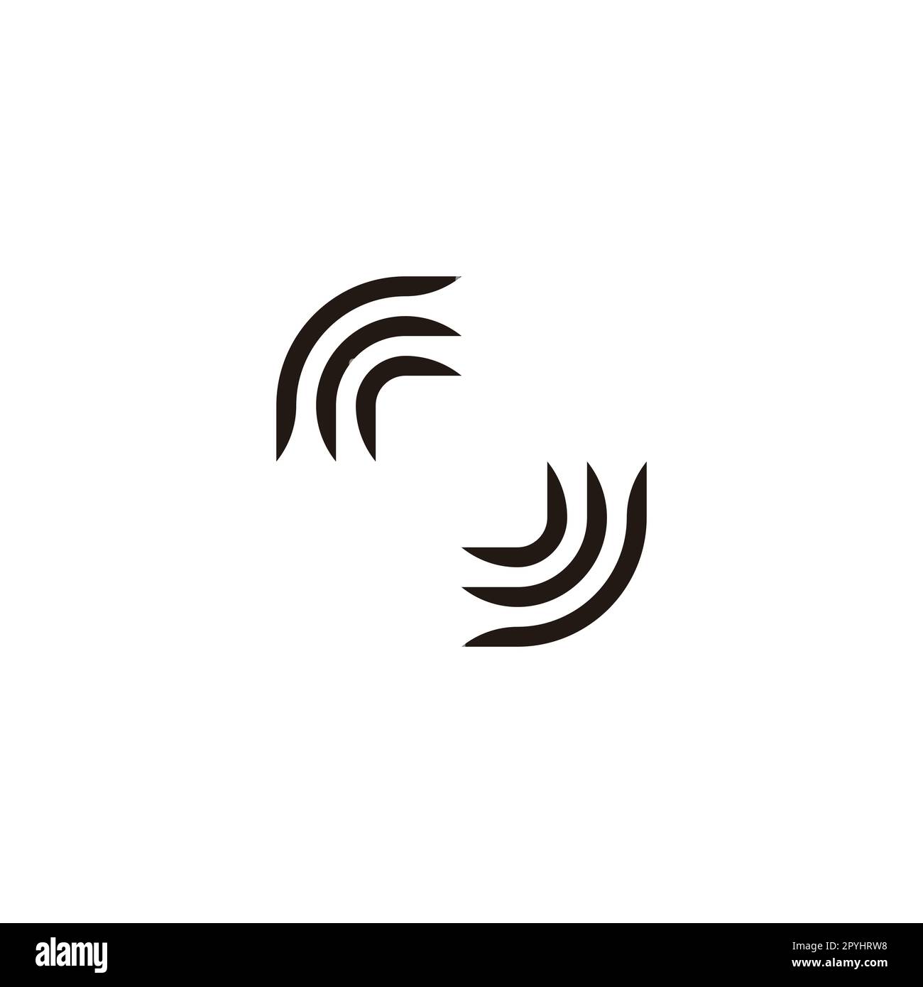 Letter O target, lines geometric symbol simple logo vector Stock Vector ...