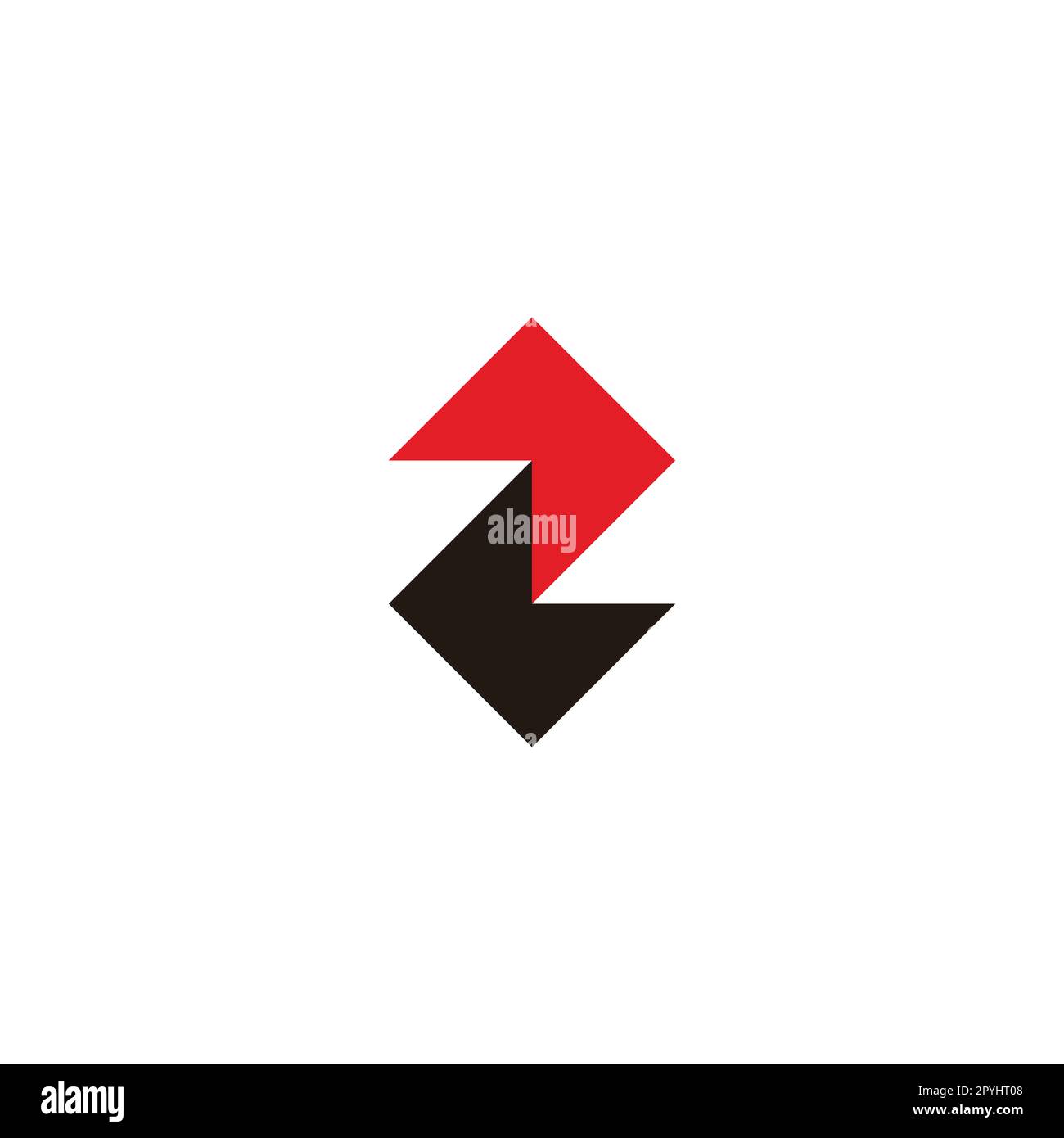 Letter G number 2 square geometric symbol simple logo vector Stock ...