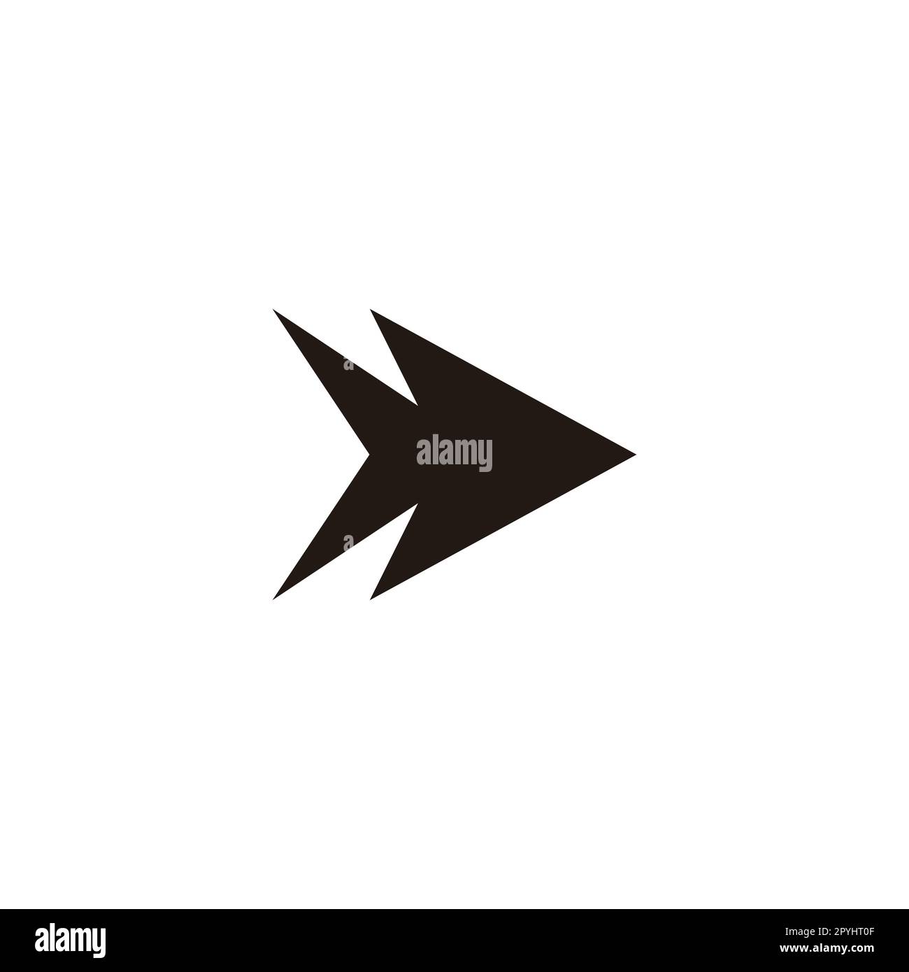 Arrow, right geometric symbol simple logo vector Stock Vector Image ...