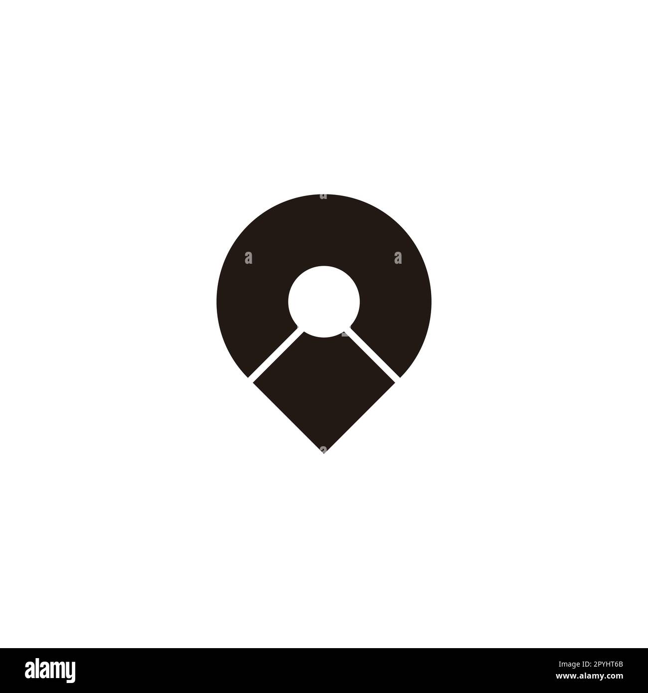 Letter n location geometric symbol simple logo vector Stock Vector ...