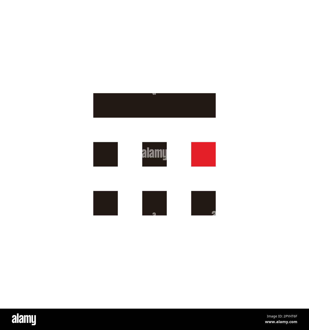 Calendar, square, geometric symbol simple logo vector Stock Vector ...