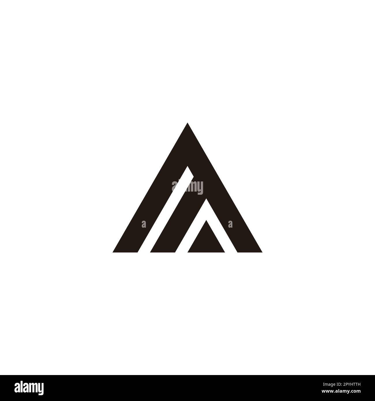 Letter M mountain, triangle geometric symbol simple logo vector Stock Vector Image & Art - Alamy