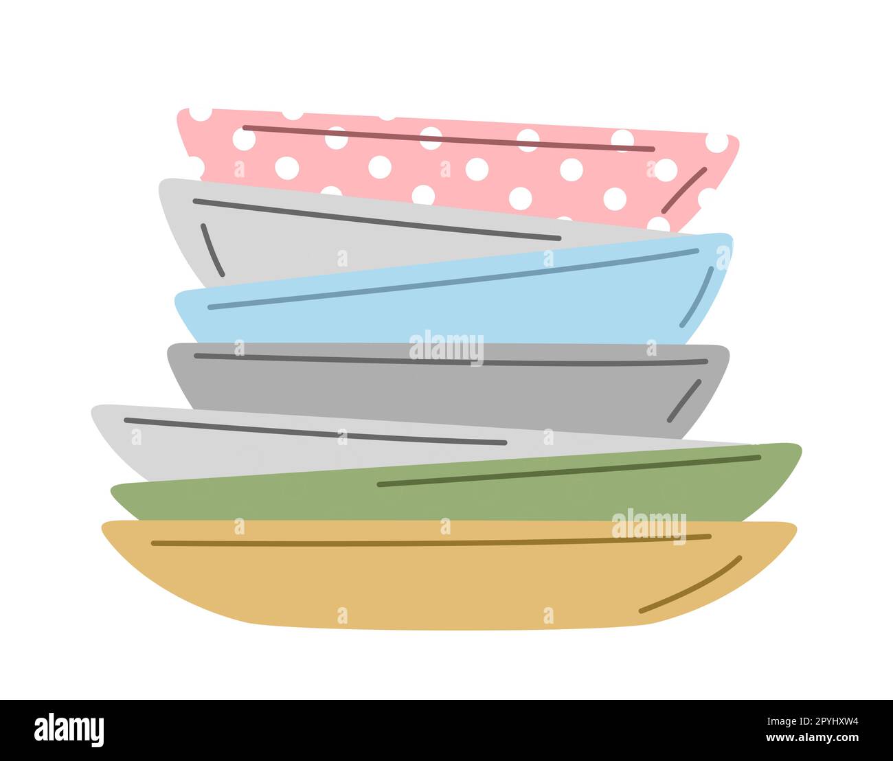 Glassware and plates Stock Vector Images - Alamy