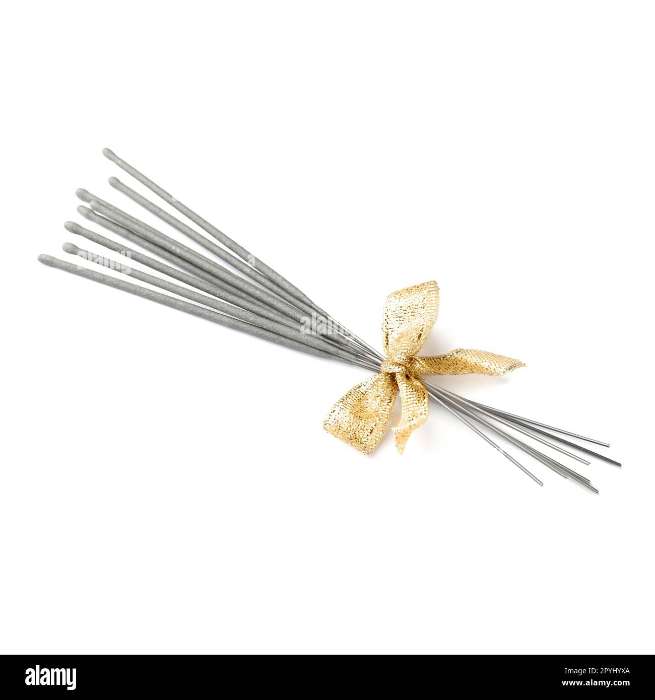 Bunch of new sparkler sticks on white background Stock Photo - Alamy