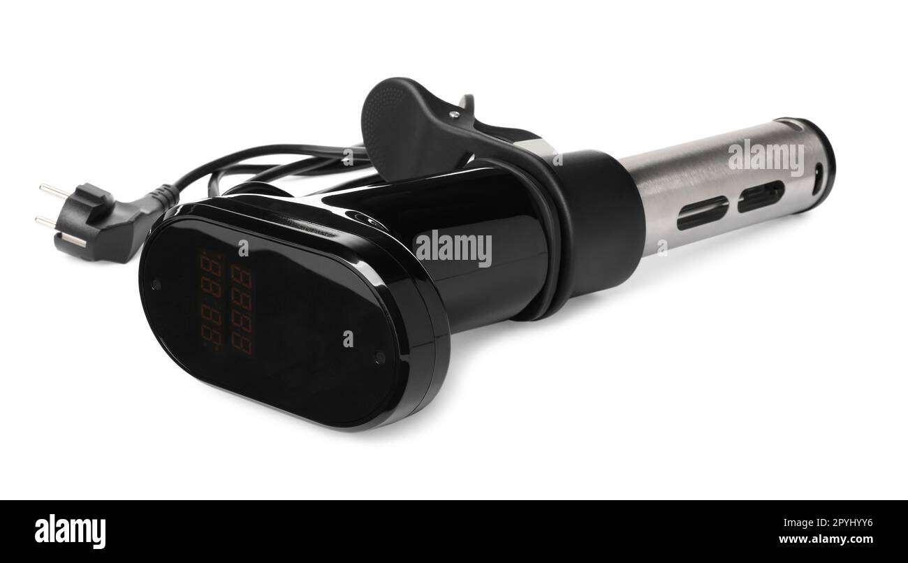 Thermal immersion circulator isolated on white. Sous vide cooker Stock ...