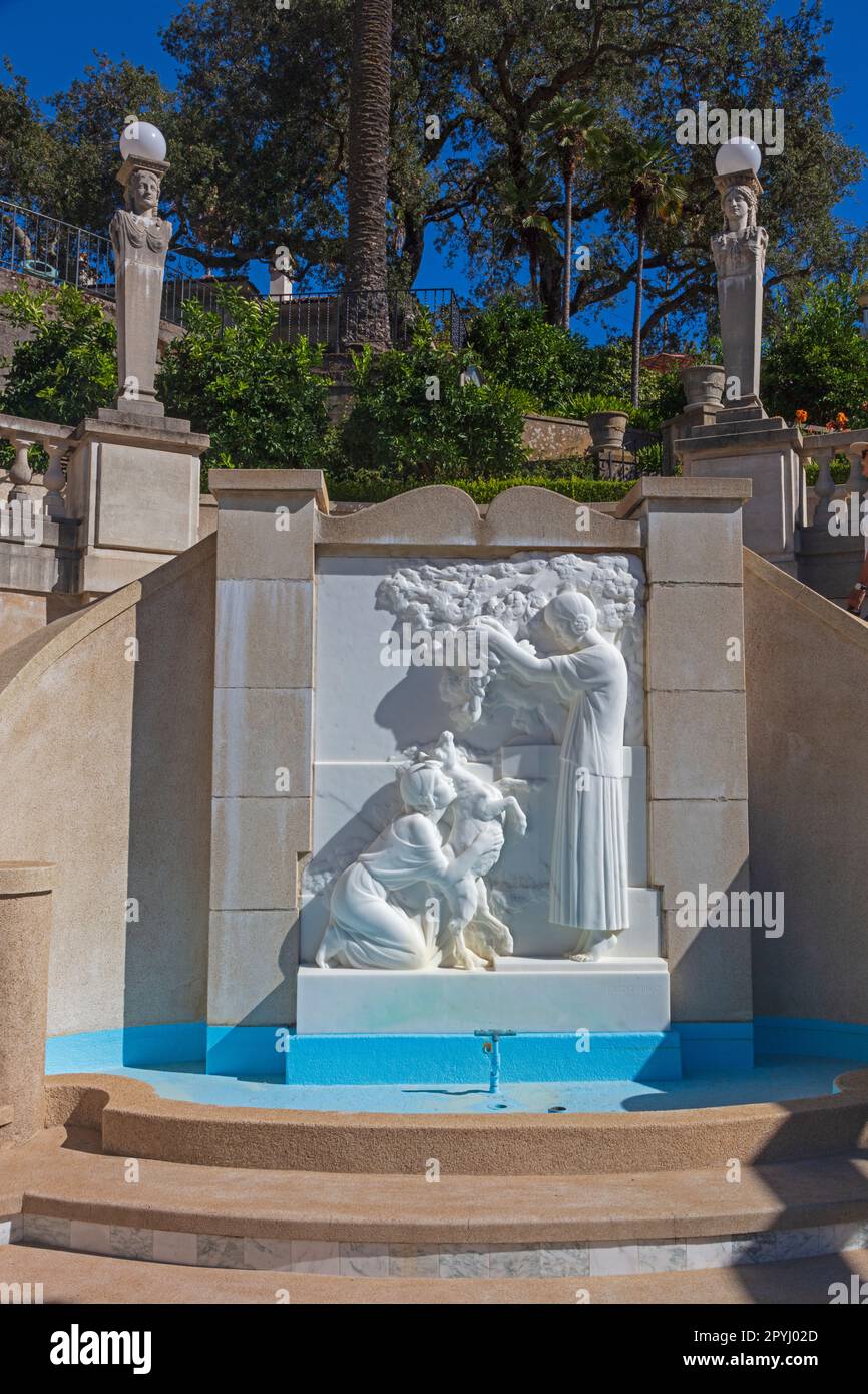 Hearst Castle, built by William Randolph Hearst, is located in San ...
