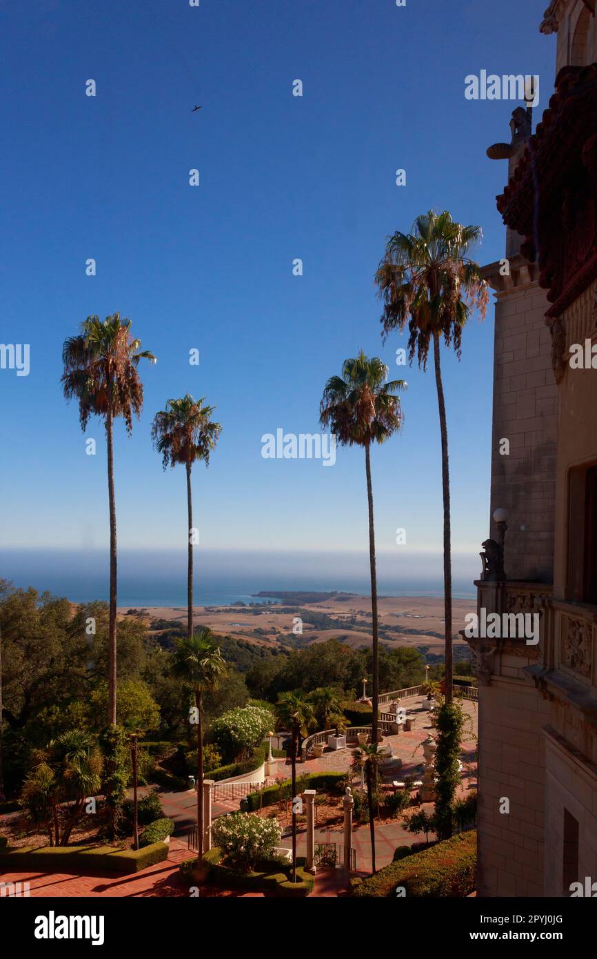 Hearst Castle, built by William Randolph Hearst, is located in San ...
