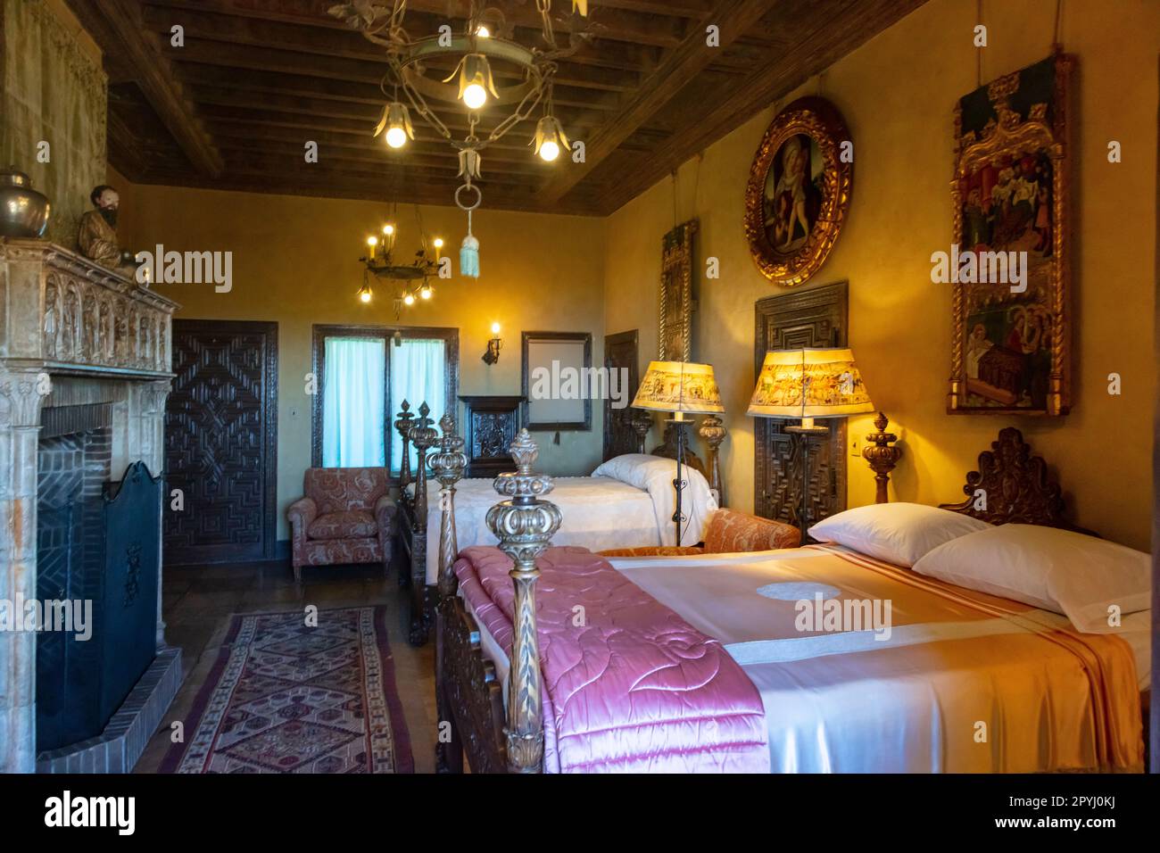 Hearst Castle, built by William Randolph Hearst, is located in San ...