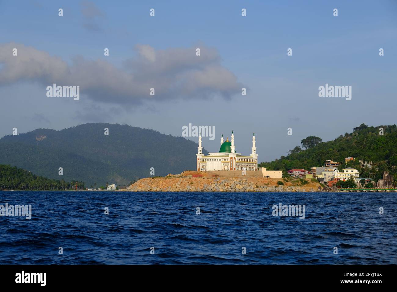 Indonesia Anambas Islands - Siantan island - Mosque Agung Baitul Makmur ...