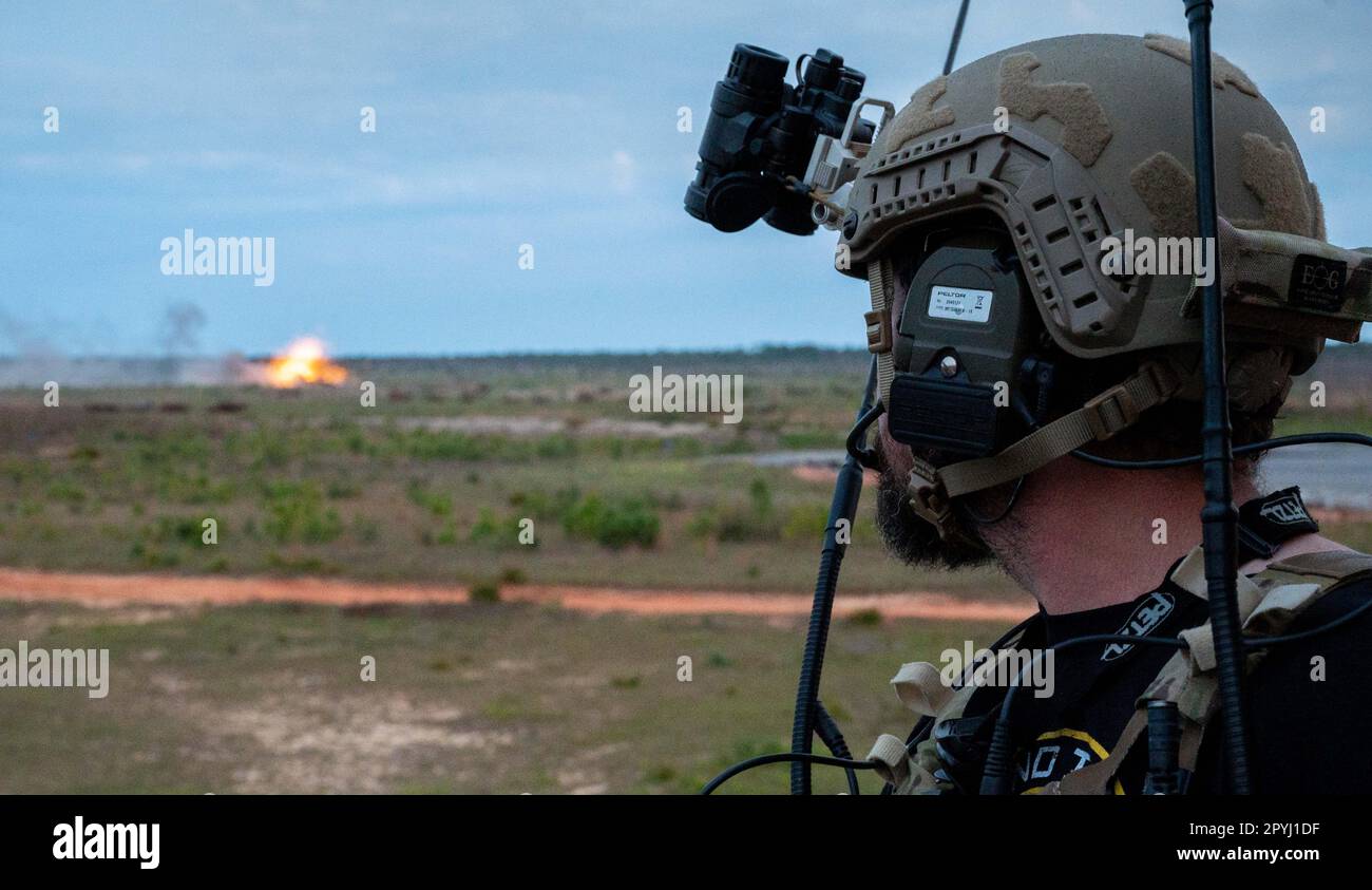 A U.S. Air Force Special Tactics operator, assigned to the 24th Special ...