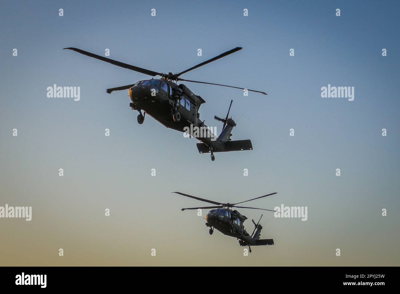 UH-60 Blackhawk and CH-47 Chinook helicopter crews assigned to the 82nd ...