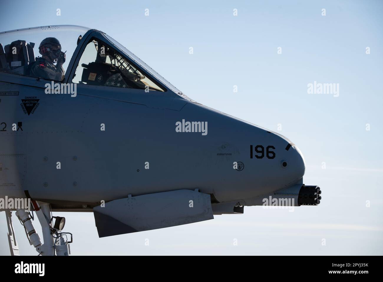 An A-10 Thunderbolt II lands on Highway 287 during Exercise Agile ...
