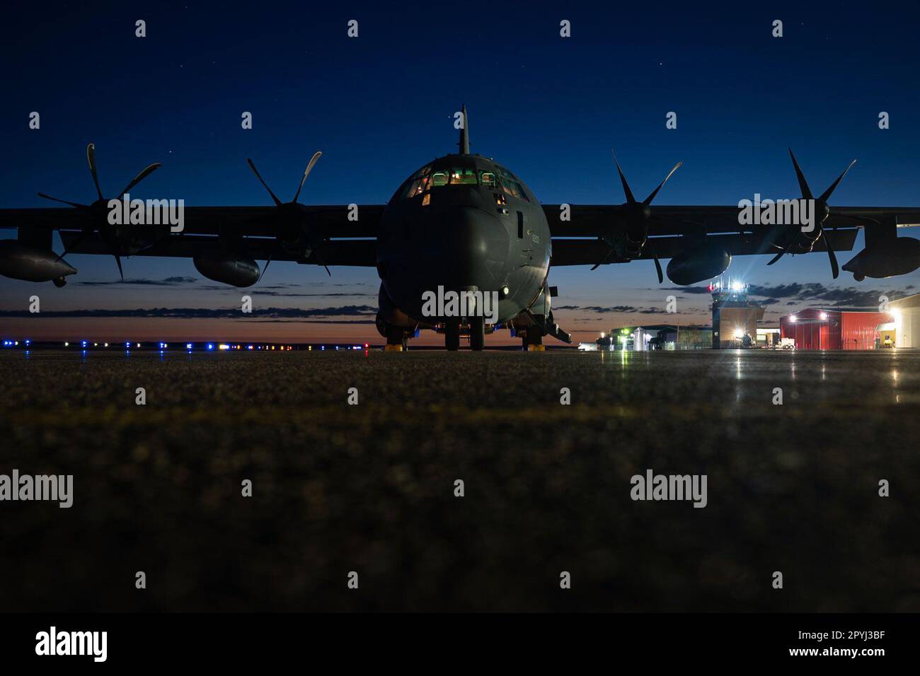 A U.S. Air Force MC-130J Commando II sits at Casper-Natrona County ...