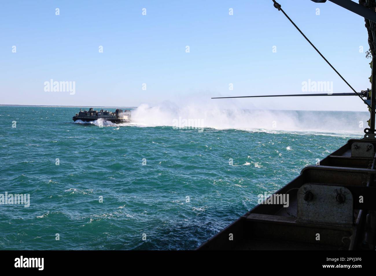 230502-N-ED646-1167- ATLANTIC OCEAN (May 2, 2023) A landing craft, air ...