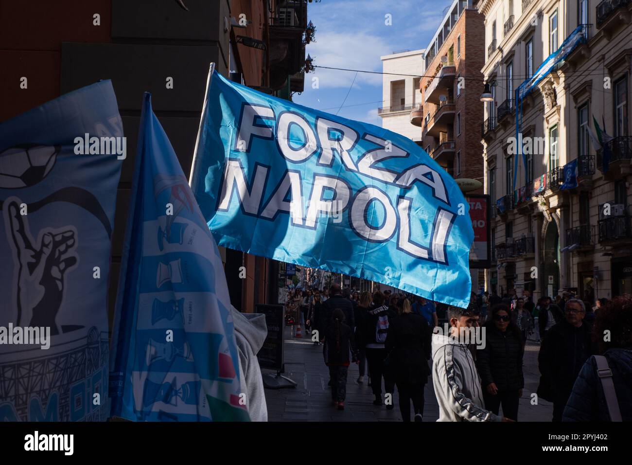 Ssc napoli flag hi-res stock photography and images - Alamy