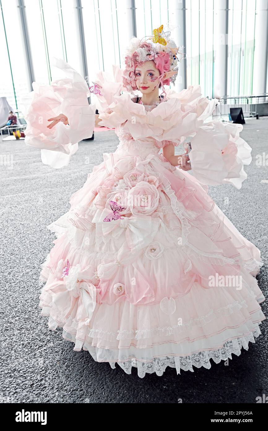 SHANGHAI, CHINA - MAY 3, 2023 - A Lolita model is pictured at the 29th comicup exhibition in ...