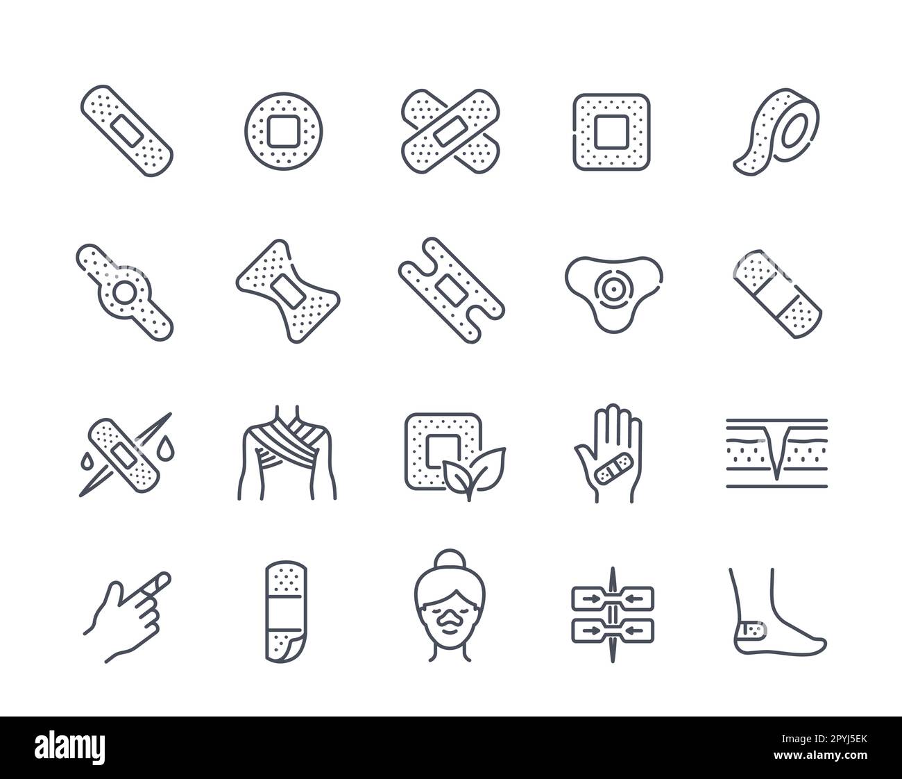 Linear patches set Stock Vector Image & Art - Alamy