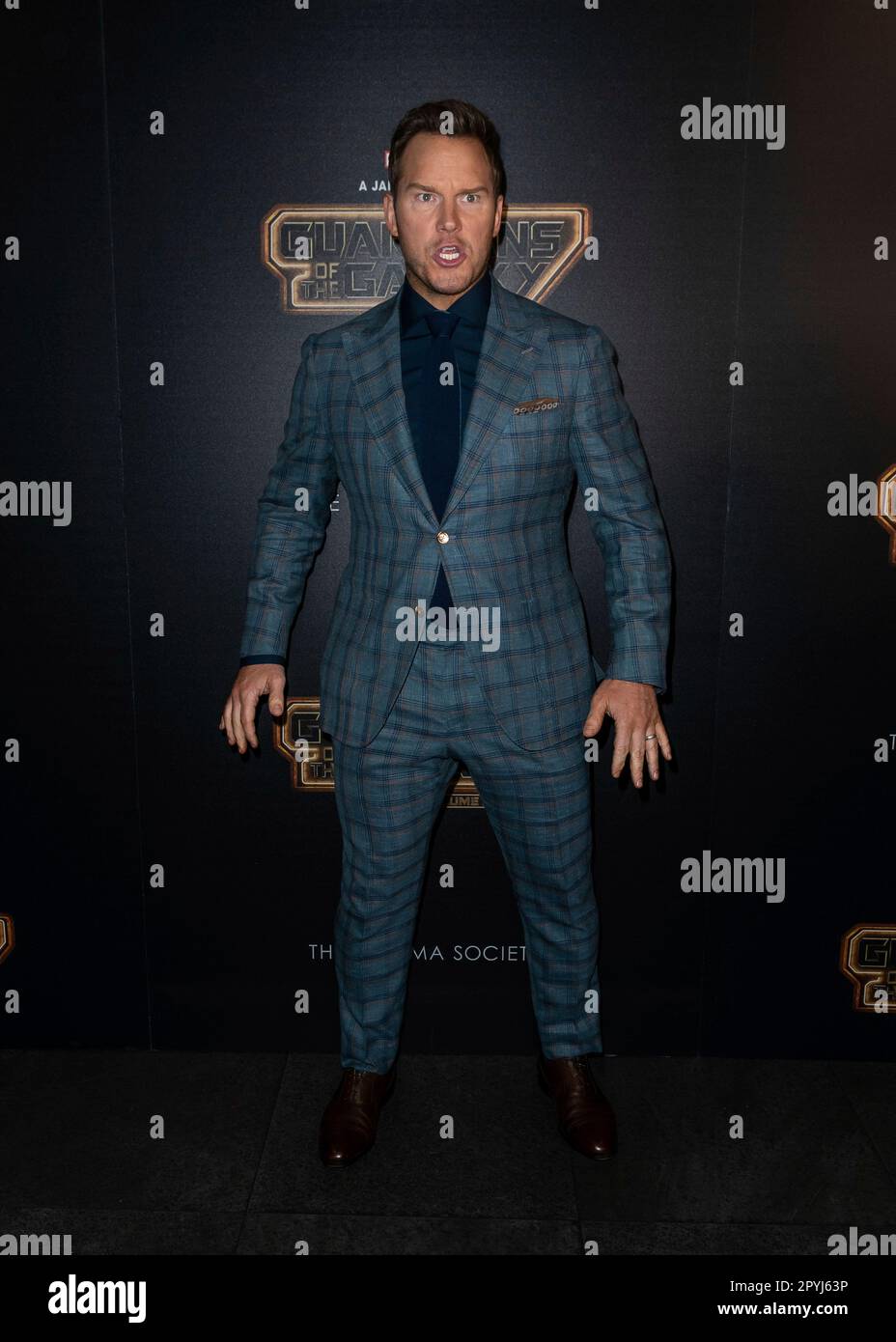Chris Pratt attends a special screening of "Guardians of the Galaxy Vol ...