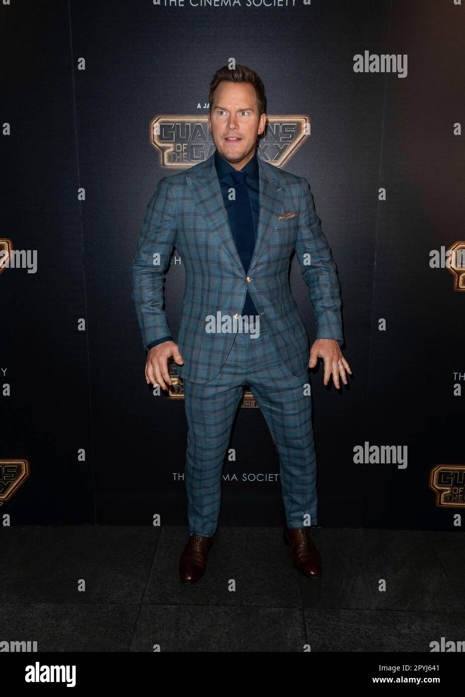 Chris Pratt attends a special screening of "Guardians of the Galaxy Vol ...